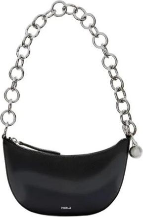 Furla Hobo Bags - Sfera Mini Leather Shoulder Bag, Black - Gr. unisize - in Schwarz - f&uuml;r Damen