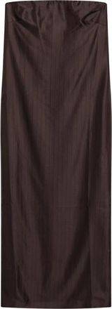 Loulou Studio Femme, Jupes, Brun, Taille: 38 FR Giulia Bustier Midi Dress