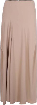 P.A.R.O.S.H. P.a.r.o.s.h., Femme, Jupes, Beige, Taille: 42 FR Poker Long Skirt
