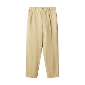 Maison Kitsun&eacute; Elastische Bundfaltenhose - - Trousers - Herren - Beige - L