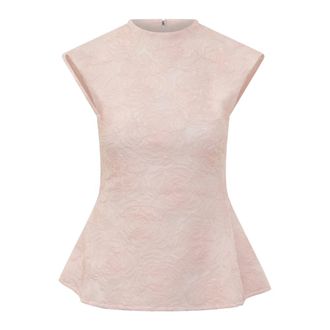 Rotate Rotate Birger Christensen, Femme, Tops, Rose, Taille: 40 FR Haut sans manches en maille