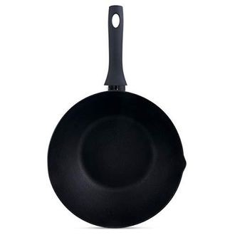 Ken Hom Gepresstes Aluminium Wokfanne, 30cm, Excellence, Wok Induktion, Ergonomischer Griff, Spülmaschinenfest, 2 Jahre Garantie, KH430006