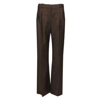 Loulou Studio Damen, Hosen, Braun, LGr&ouml;&szlig;e