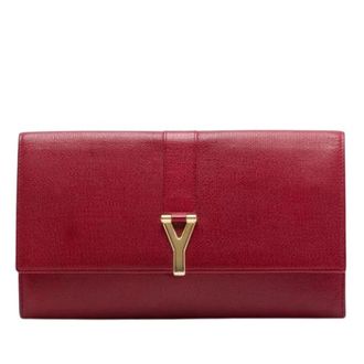 Saint Laurent Pre-owned Chyc Ligne Clutch - - Pre-owned - Damen - Rot - ONE SIZE