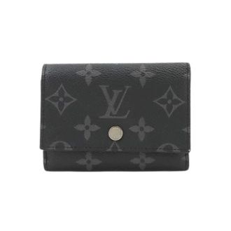 Louis Vuitton Portefeuille Pre-owned &agrave; trois volets - Femme - Pre-owned - Noir - Taille: ONE Size