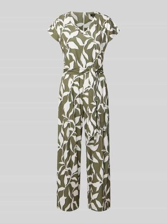 More & More Jumpsuit mit V-Ausschnitt