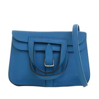 Herm&egrave;s Pre-owned Mini Halzan - Femme - Pre-owned - Bleu - Taille: ONE Size