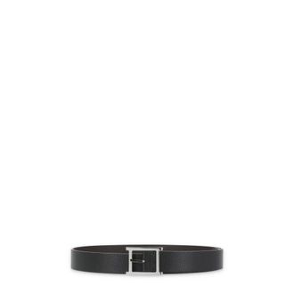 Orciani Schwarzer Pebble Leder Wendeg&uuml;rtel - - Accessories - Herren - Schwarzk - 100 CM