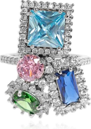 Maison Margiela unisex, Accessoires, Gris, Taille: XL Bague en Zircone Cubique