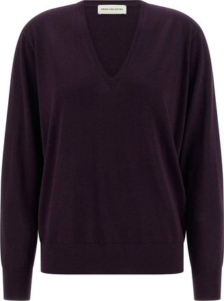 Dries Van Noten Pull Col Rond - Violet