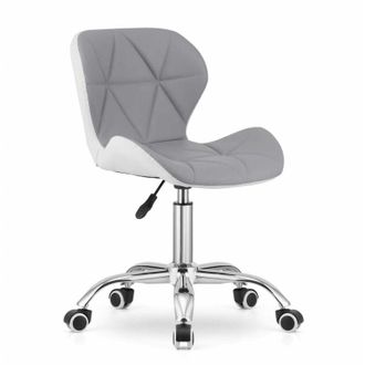 Private Label Fauteuil pivotant Valora AVOLA gris et blanc, design ergonomique
