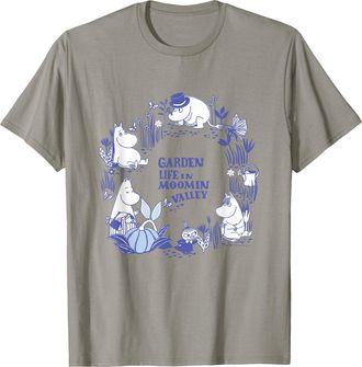 Moomin Garden Life In Moominvalley Blaudruck T-Shirt