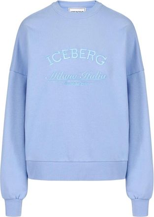 Iceberg Femme, Sweatshirts et sweats &agrave; capuche, Bleu, Taille: 36 FR SweaT-shirt Coupe Standard