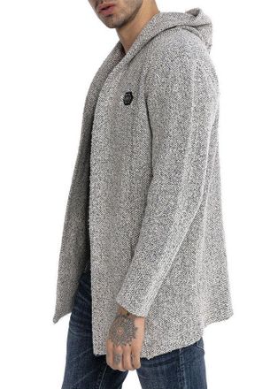 Red Bridge Cardigan mit Kapuze ohne Verschluss Grobstrick Jacke