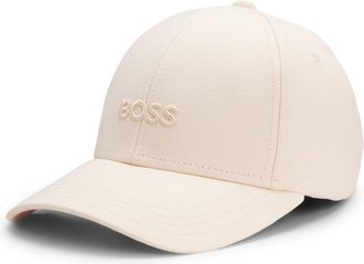 HUGO BOSS Baseball Cap BOSS Ari, Damen, light, pastel pink 682, Web, Baumwolle, unifarben, Caps, mit BOSS Logostickerei Ton in Ton, unisex
