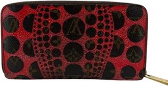Louis Vuitton unisex, Pre-owned, Rouge, Taille: ONE Size Portefeuille en toile Pre-owned