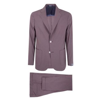 Barba Single Breasted Suits - Homme - Costumes - Brun - Taille: L