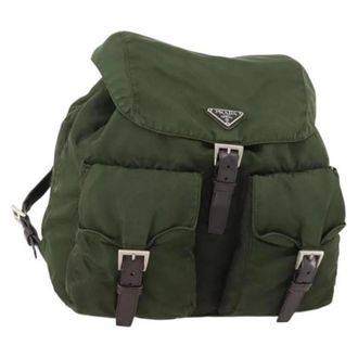 Prada Pre-owned Vintage Backpack - - Pre-owned - Damen - Gr&uuml;n - ONE SIZE