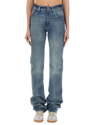 Maison Margiela Cotton Straight-Leg Jeans - Blue