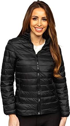 BOLF Femme Blouson Doudounes de Transition V?tements Lég?res Veste Matelassé Sportif 20311 Noir M [D4D]