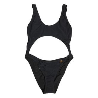 Dolce & Gabbana Einteiliger Badeanzug - - Swimwear - Damen - Schwarzk - XL