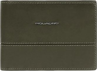 Piquadro Homme, Accessoires, Vert, Taille: ONE Size Portafoglio