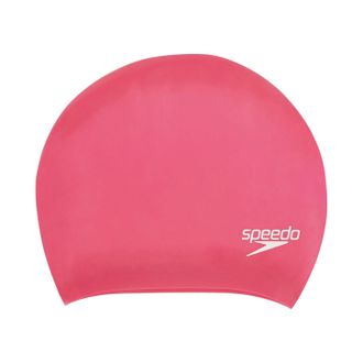 Speedo Damen F&uuml;r Lange Haare Badekappe, Rosa, Einheitsgr&ouml;&szlig;e