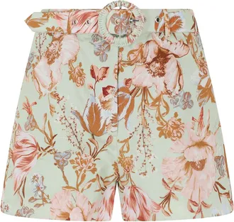 Hemant & Nandita Femme, Shorts, Multicolore, Taille: 40 FR Shorts Ezra &agrave; boucle de ceinture