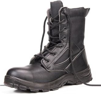 Generic Chaussures de sécurité pour homme avec bout en acier et anti-crevaison, E888 Noir, 46 EU