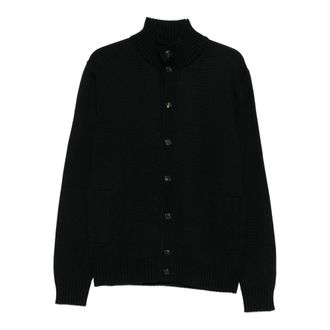 Zanone High-neck Button-fastening Cardigan
