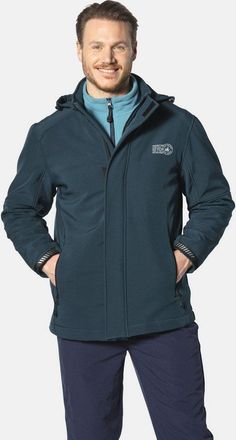 Jan Vanderstorm Outdoorjacke MENNE mit abnehmbarer Kapuze