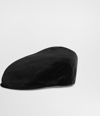 Dolce & Gabbana Schieberm&uuml;tze Aus Samt - Frau Collection Schwarz 56