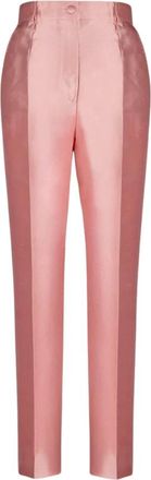 Dolce & Gabbana Femme, Pantalons, Rose, Taille: 38 FR Pantalon en Shantung de Soie
