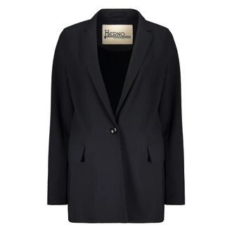 Herno Eleganter Klassischer Blazer - - Jackets - Damen - Blau - 2XS