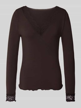 Vero Moda Slim Fit Langarmshirt aus Modal-Mix mit Woll-Anteil Modell SKYE