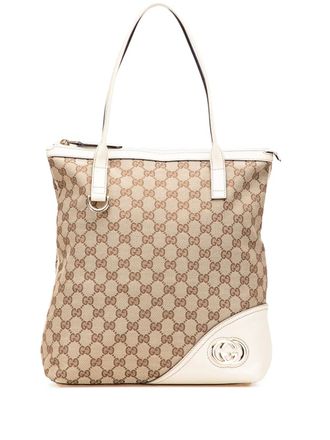 Gucci sac à main en toile GG (2000-2015) - Marron