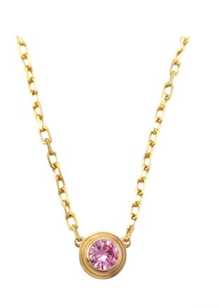 Cartier DAmour Pink Sapphire Gold Necklace
