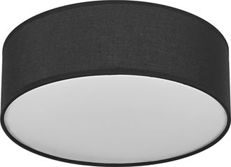 Osram ORBIS PARIS Deckenleuchte 300mm, schwarz, E27-Sockel, kann mit smarter Lampe best&uuml;ckt werden, hochwertiges, modernes Design, mit Stoffschirm, geeignet