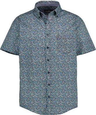 Casamoda CasaModa Herren Kurzarmhemd blau Baumwolle