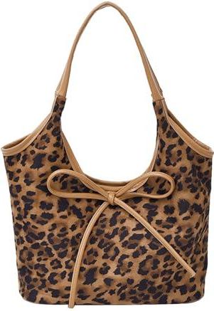 Generic Sac &agrave; bandouli&egrave;re en polyur&eacute;thane avec poign&eacute;e sur le dessus, grande capacit&eacute; pour l&eacute;cole, les voyages quotidiens, marron, 300.00x200.00x130.00mm