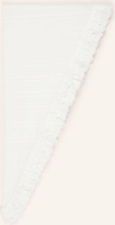 Oh April Oh April Dreieckstuch Elvie Mit Lochspitze weiss
