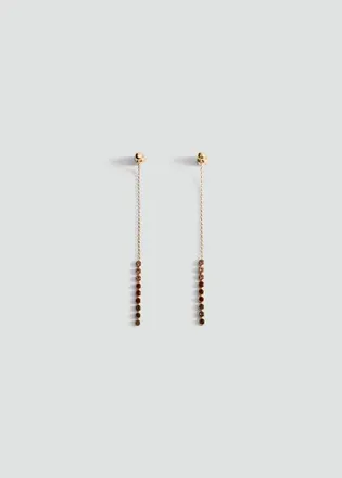 Mango Boucles doreilles pendantes cristaux or - Femme - Taille unique - MANGO