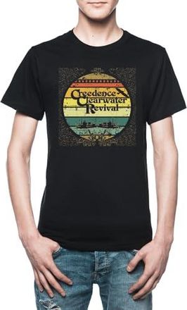 Vendax Creedence Clearwater Revival Riverboats T-Shirt Homme Noir