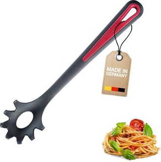 Westmark Spaghettil&ouml;ffel/Pasta-Sch&ouml;pfl&ouml;ffel, Hitzebest&auml;ndig bis 270 &deg;C, PPA, L&auml;nge: 30,5 cm, Gallant Plus, Schwarz/Rot, 29602275