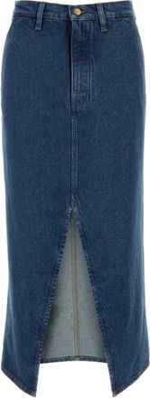 Jil Sander Femme, Jupes, Bleu, Taille: 42 FR Jupe en jean