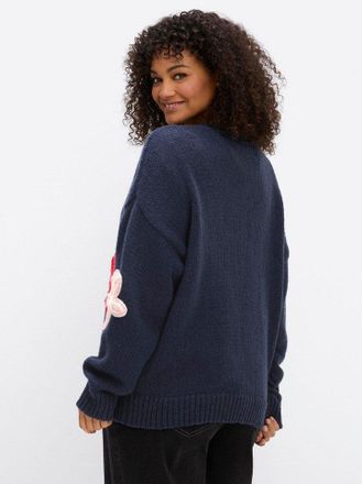 Sheego Strickjacke Strickjacke Langarm Feinstrick