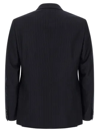 Ermenegildo Zegna Pinstriped Wool Flannel Suit - Midnight Blue