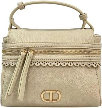 Twinset Femme, Sacs, Beige, Taille: ONE Size Sac bandouli&egrave;re en poly&eacute;thyl&egrave;ne