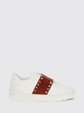 Valentino Garavani Rockstud Untitled Sneaker aus Leder und Wildleder mit ikonischen Nieten