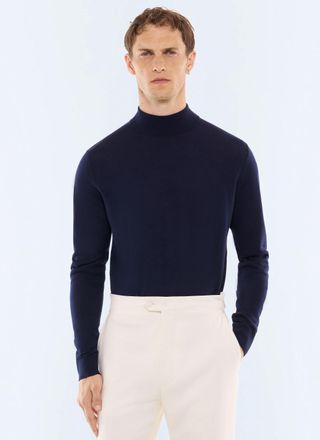 Fursac Pull col chemin&eacute;e en laine m&eacute;rinos - Taille XXL - Homme